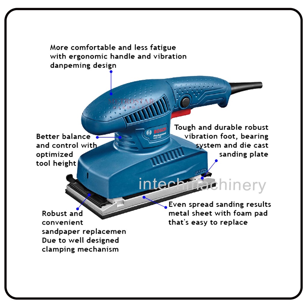BOSCH GSS 2300 ORBITAL SANDER 190W (TO REPLACE GSS230) ( GSS2300 ...