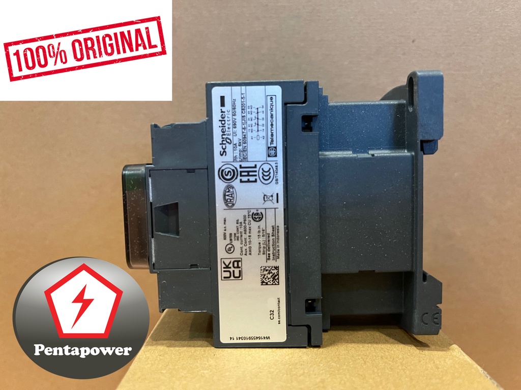 Schneider CAD32 Control Relay 3NO+2NC (AC) (CAD32B7 CAD32E7 CAD32F7 ...
