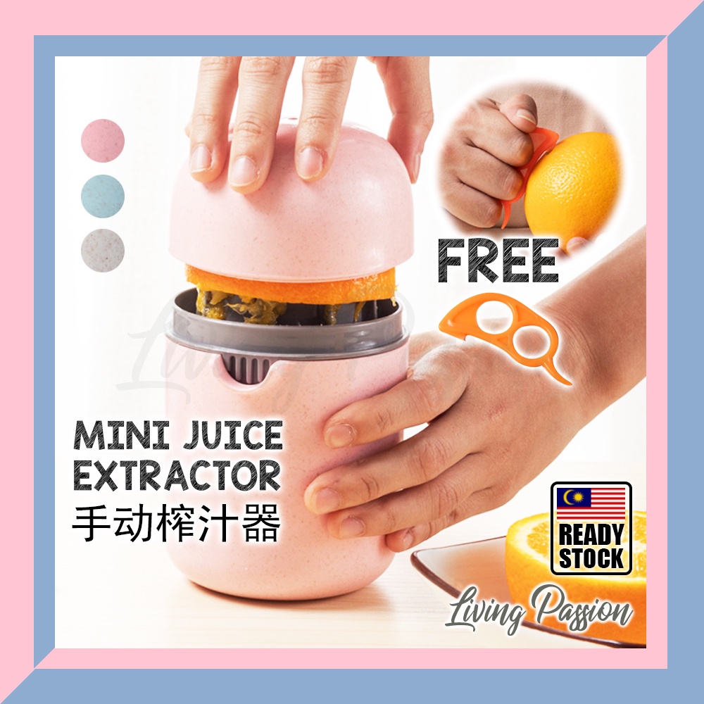 Portable Mini Fruit Juice Squeezer Extractor Manual Fruit Juicer Orange ...