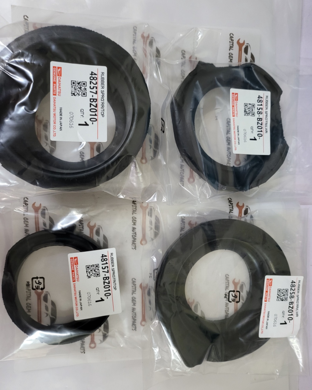 COIL SPRING RUBBER (ORIGINAL + OEM QUALITY )(FRONT&REAR-UPPER/LOWER ...