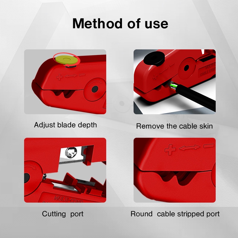 AMPCOM CAT7 Network Tool Kit, Professional RJ45 Tool (CAT7 Crimper ...