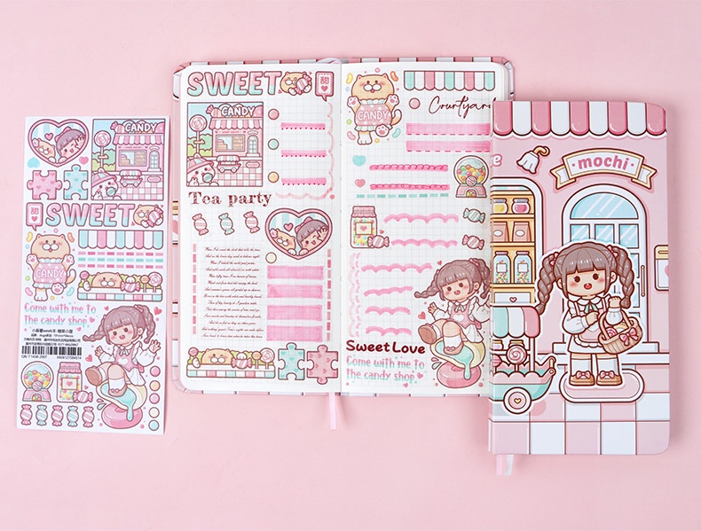 Quality 176 Pages Cute Cartoon Kids Girl Diary Book Notebook Kid Buku ...