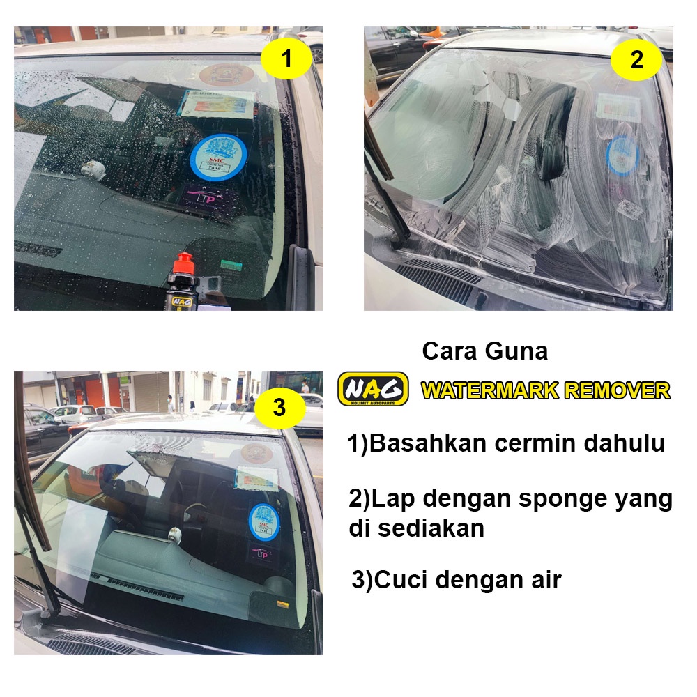 NAG Car Glass Watermark Remover Window Watermark Cleaner Windshield ...