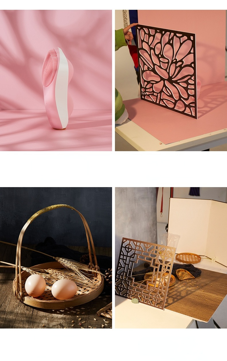 Retro Shooting Props Hollow Flower Pane Photo Background Board Light ...