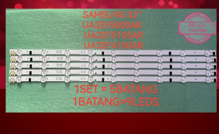 SAMSUNG UA32F5000AR UA32F5105AR UA32F4100AR SAMSUNG 32" LED TV BACKLIGHT /LAMPU TV (READY STOCK ...