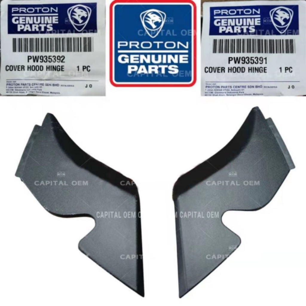 Proton New Saga VVT Genuine Wiper Panel COVER HOOD HINGE Towing Grille ...