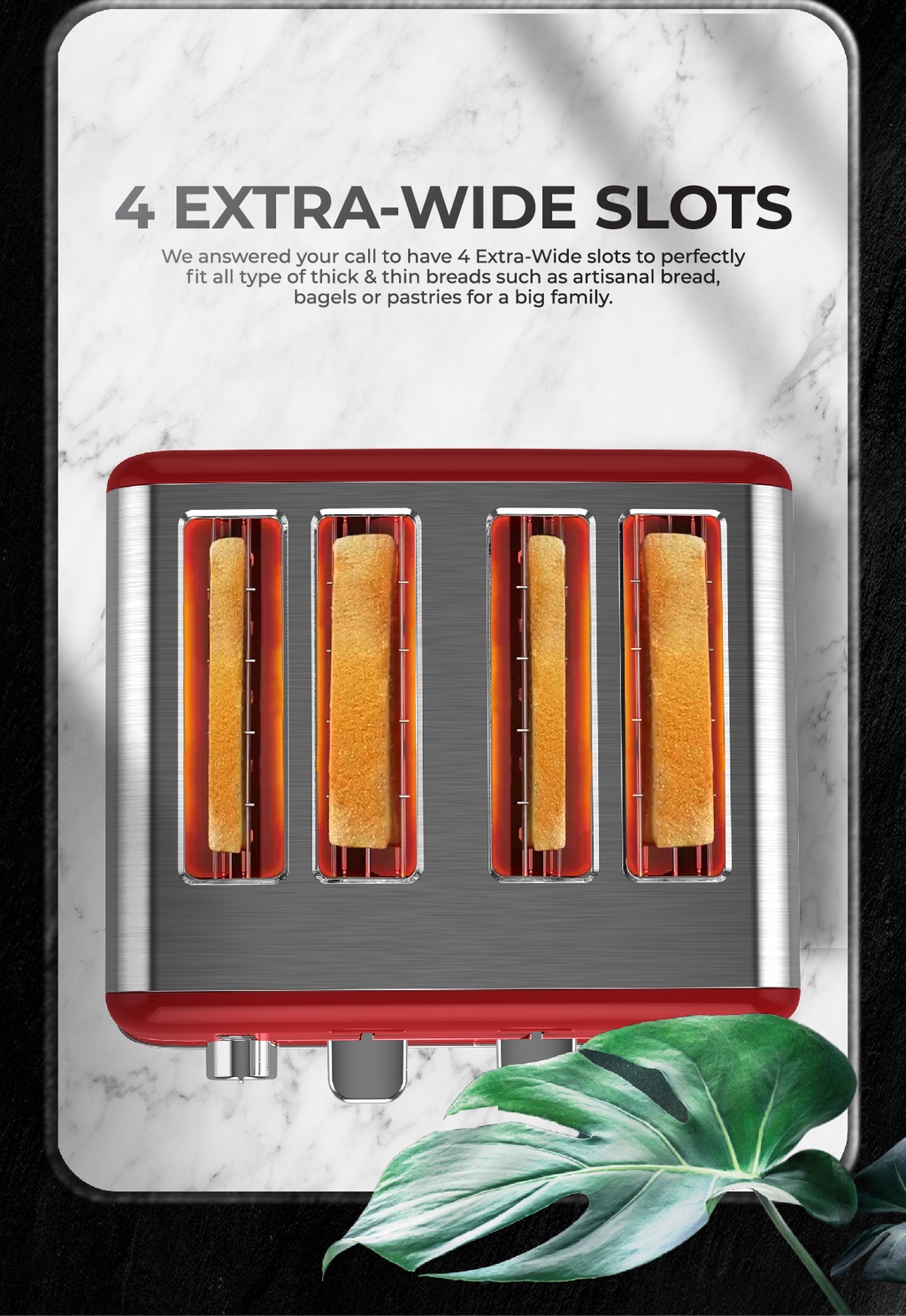 PerySmith 4 Slice Bread Toaster Signature Series SN2000 | Shopee Malaysia