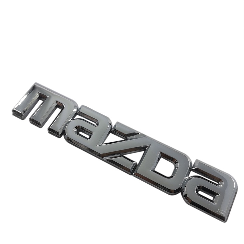 1 x ABS Chrome/Black/Carbon Fiber MAZDA Letter Logo Car Auto Rear Trunk ...
