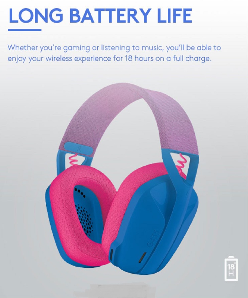 Logitech G435 LIGHTSPEED and Bluetooth Wireless Gaming Headset ...