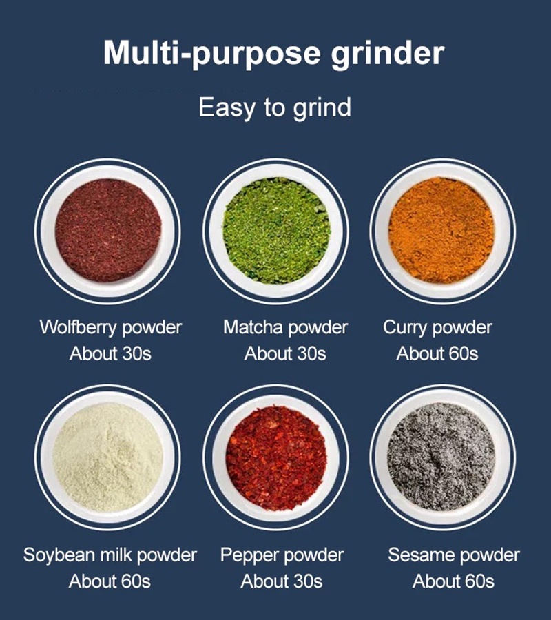 Portable Electric Grinder 200w Strong Power Powder Machine For Beans ...