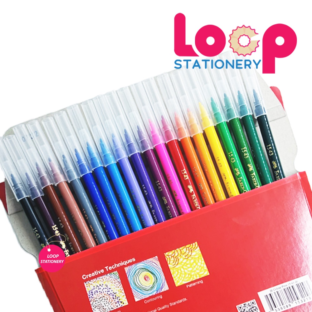 Faber-Castell Fibre Pen Magic Pen 20 Colour | Shopee Malaysia