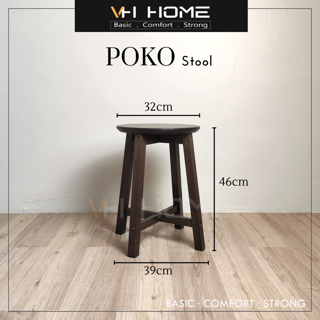 POKO Round Dining Table With Stools Special Modern Design Meja Makan ...