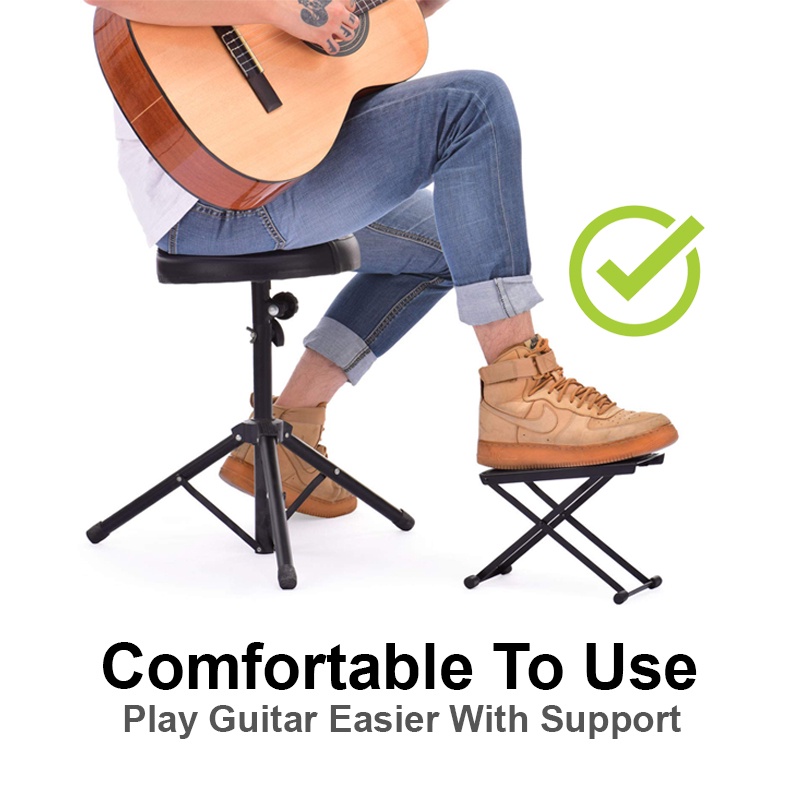 Classical Guitar Foot Pedal Adjustable Guitar Foot Stool for Nylon ...