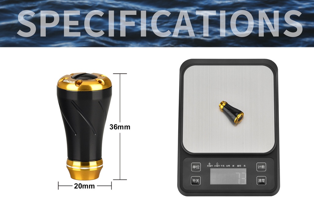 【Mini Knob】Gomexus 20mm Handle Knob for Shimano sahara Daiwa Exceler ...