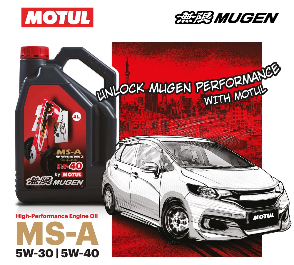 Motul Mugen MS-A High Performance Engine Oil (4L) 5W-30 & 5W40 (FOR ...