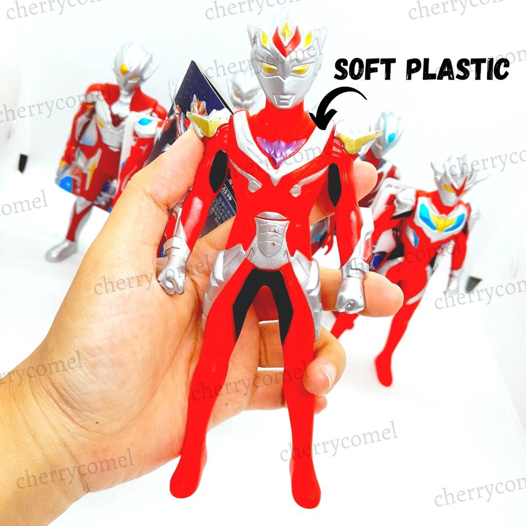 Soft Ultraman Action Figure Patung Ultraman Soft Plastic Figurine ...