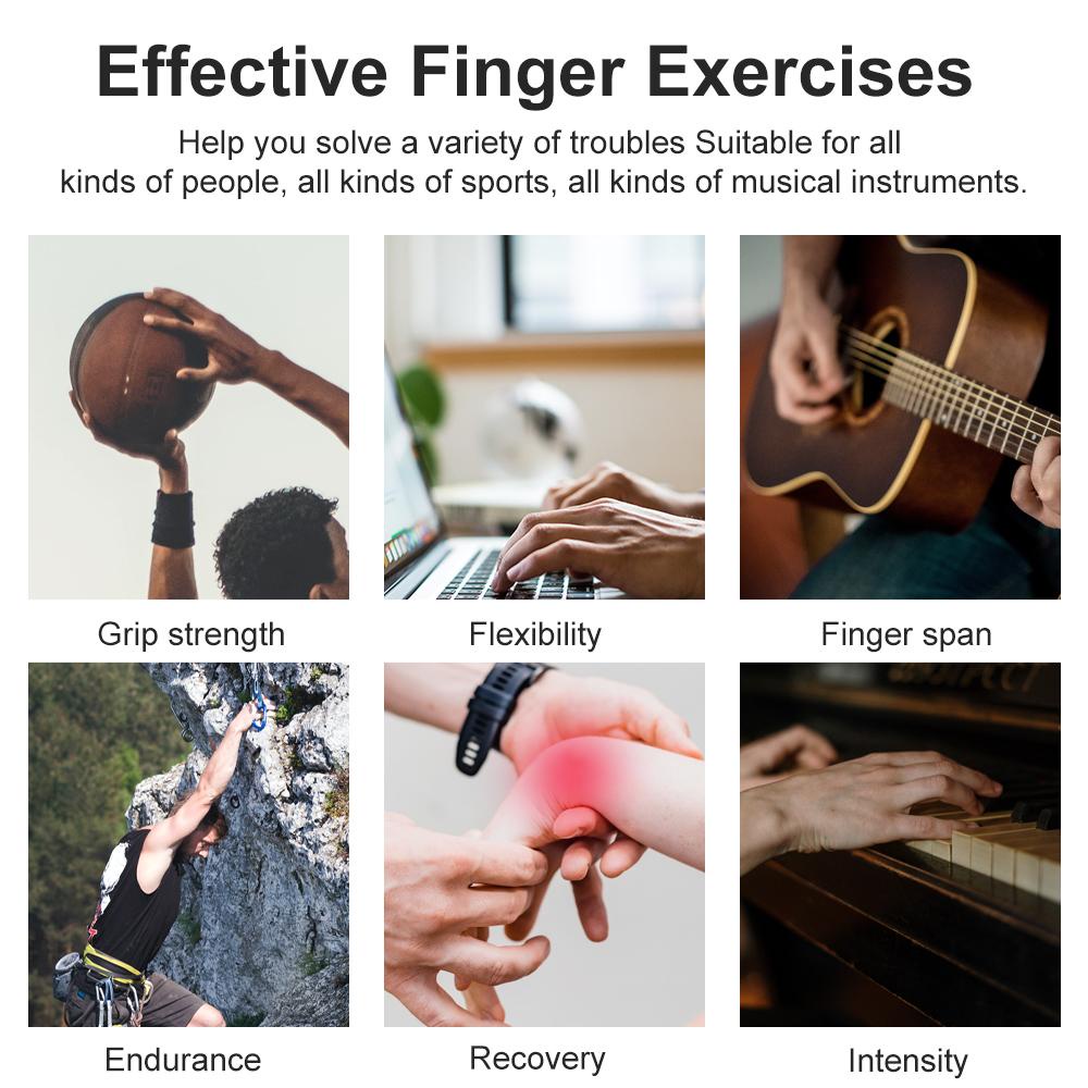 Silicone Hand Gripper Strengthener / Finger Grip Wrist Flexible Finger ...