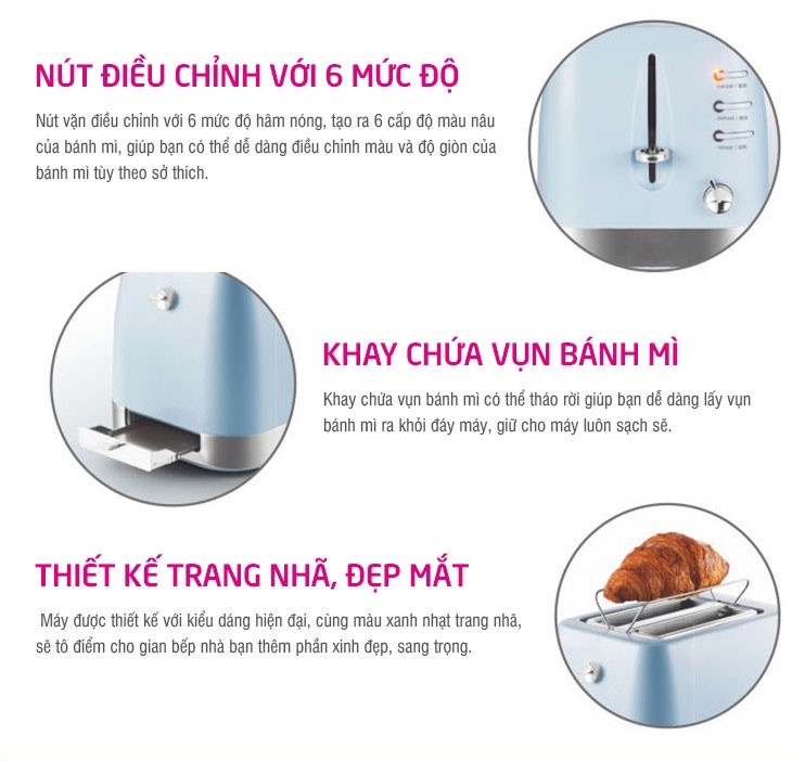 Locknlock Toaster Warming Toaster EJB221BLU Lock&Lock - T2Cmall ...