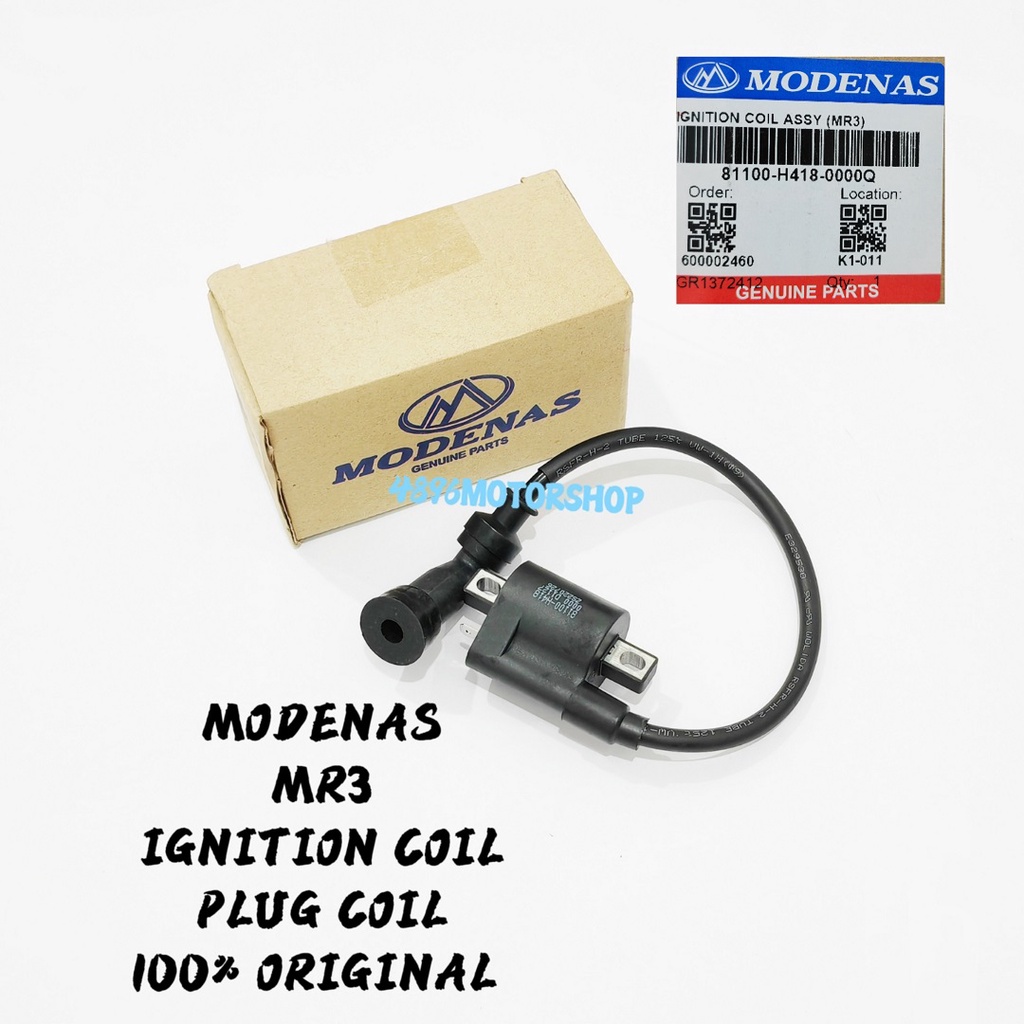 100% ORIGINAL EMOS MODENAS MR 3 MR3 KRISS110 EURO PLUG COIL / IGNITION ...