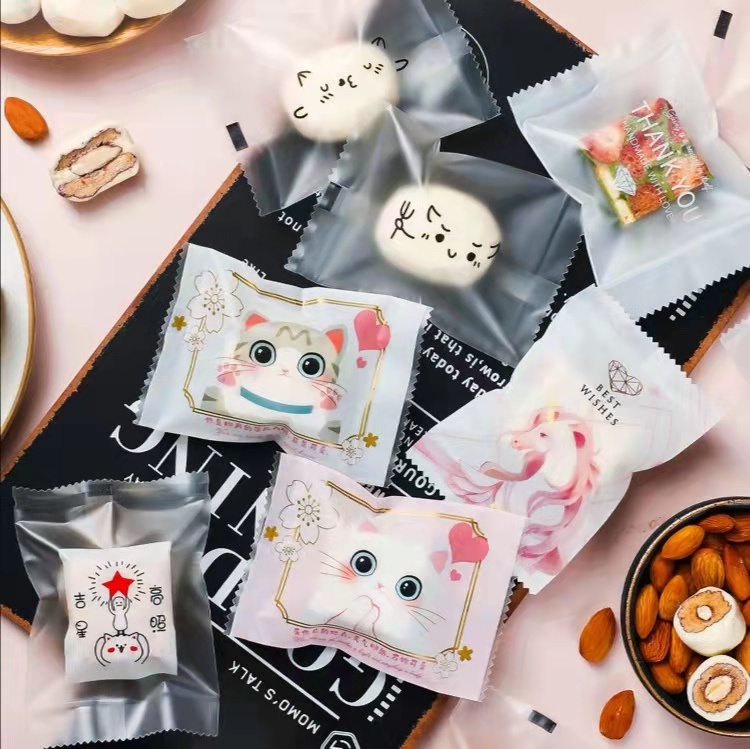 Heat Seal Cookies Packaging Candy Biscuit Nougat Door Gift Plastic Bag ...