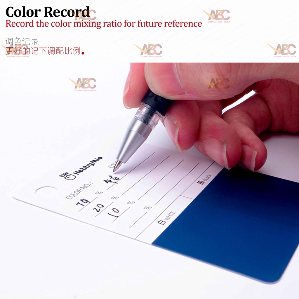 [HobbyMio] Paint Colour Test Card - Airbrushing Model Color Paper ...