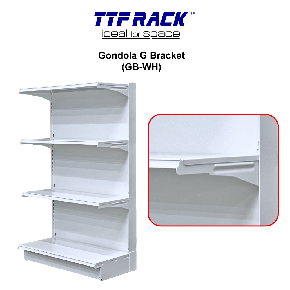 TTF Rack™ (GONDOLA PARTS) Standard Gondola / Mini Gondola G-Bracket ...