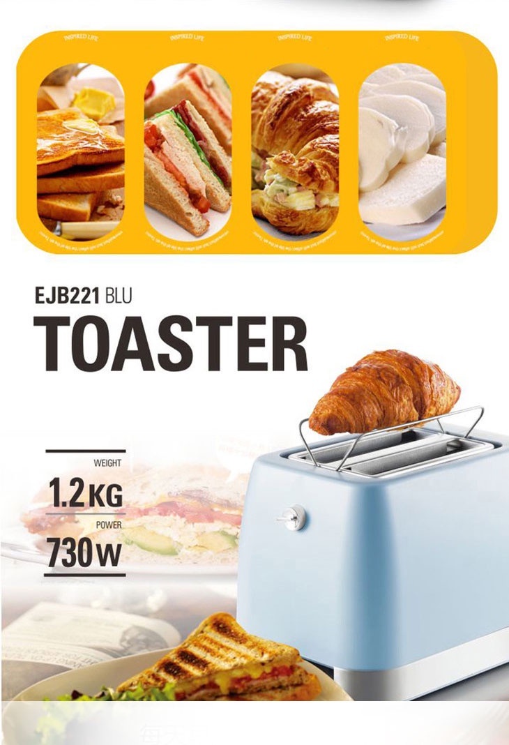 Locknlock Toaster Warming Toaster EJB221BLU Lock&Lock - T2Cmall ...