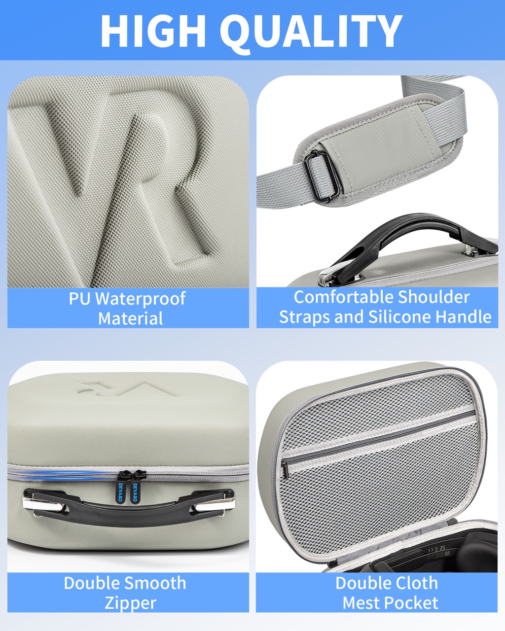 Carrying Case For Meta Quest Pro / Oculus Quest 2 Elite strap Halo ...