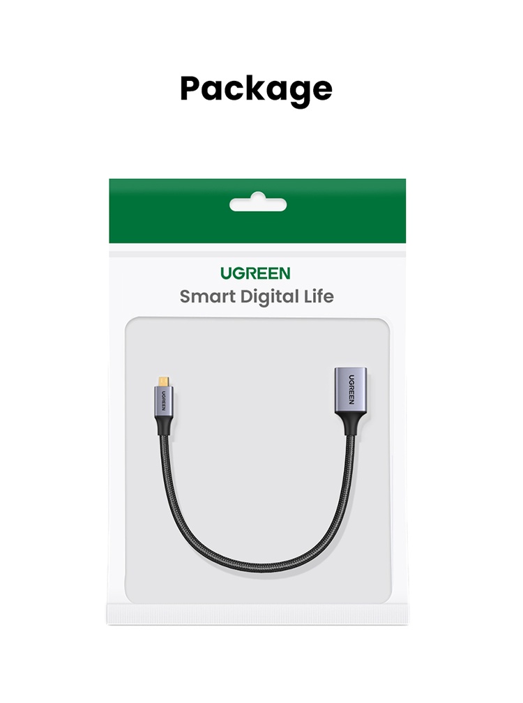 UGREEN 0.25M Micro HDMI to HDMI Cable Male to Female Micro HDMI Adapter | Shopee Malaysia