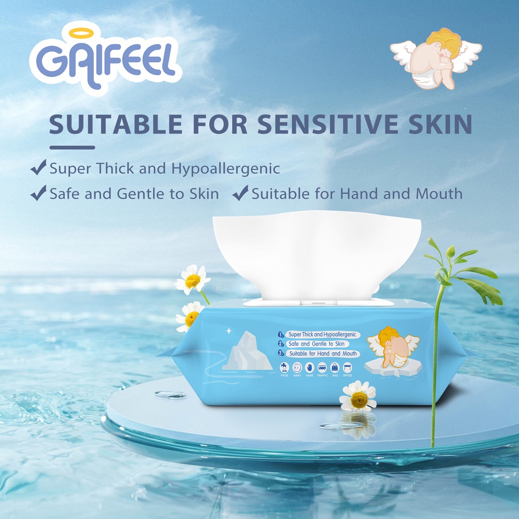 GAIFEEL Wet Tissue Baby Wet Wipes 80pcs Pack of 1 | Shopee Malaysia