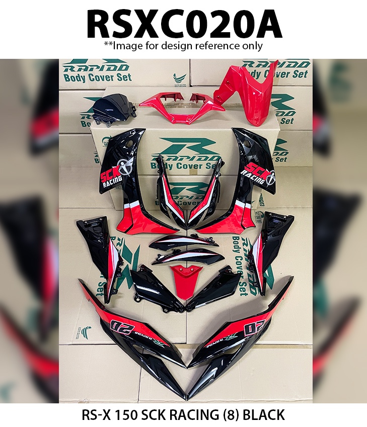 Rapido Cover Set Honda RS-X150 SCK Racing (8) Accessories Motor RSX150 ...