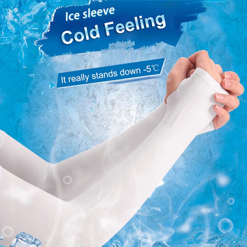 Aqua X & Let's Slim Cooling Hand Sock UV Protection Arm Sleeves Slim ...