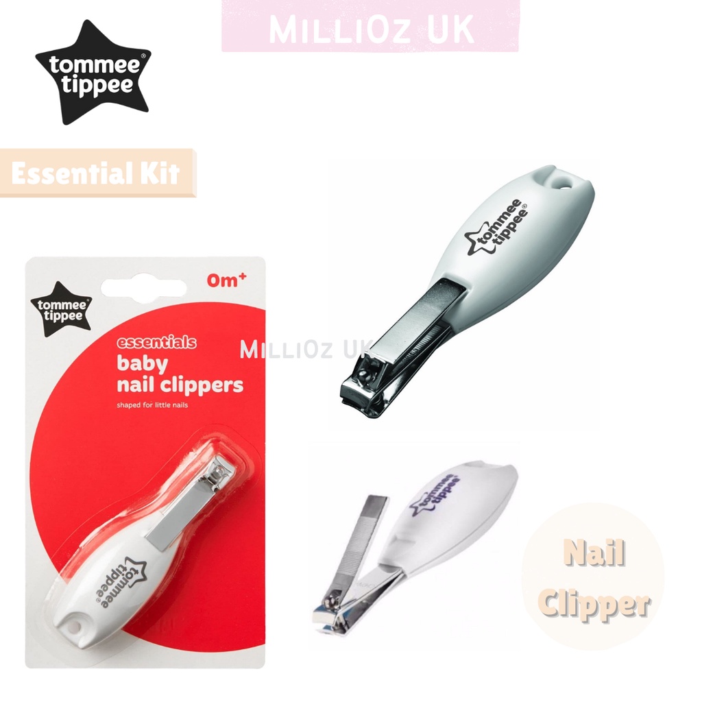 Tommee Tippee Essential Basics Nail Clippers Scissors & Baby Brush and ...