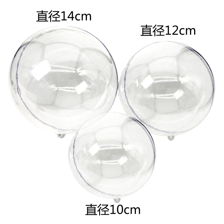 [Ready Stock]10cm Transparent Clear Acrylic Round Ball Birthday ...