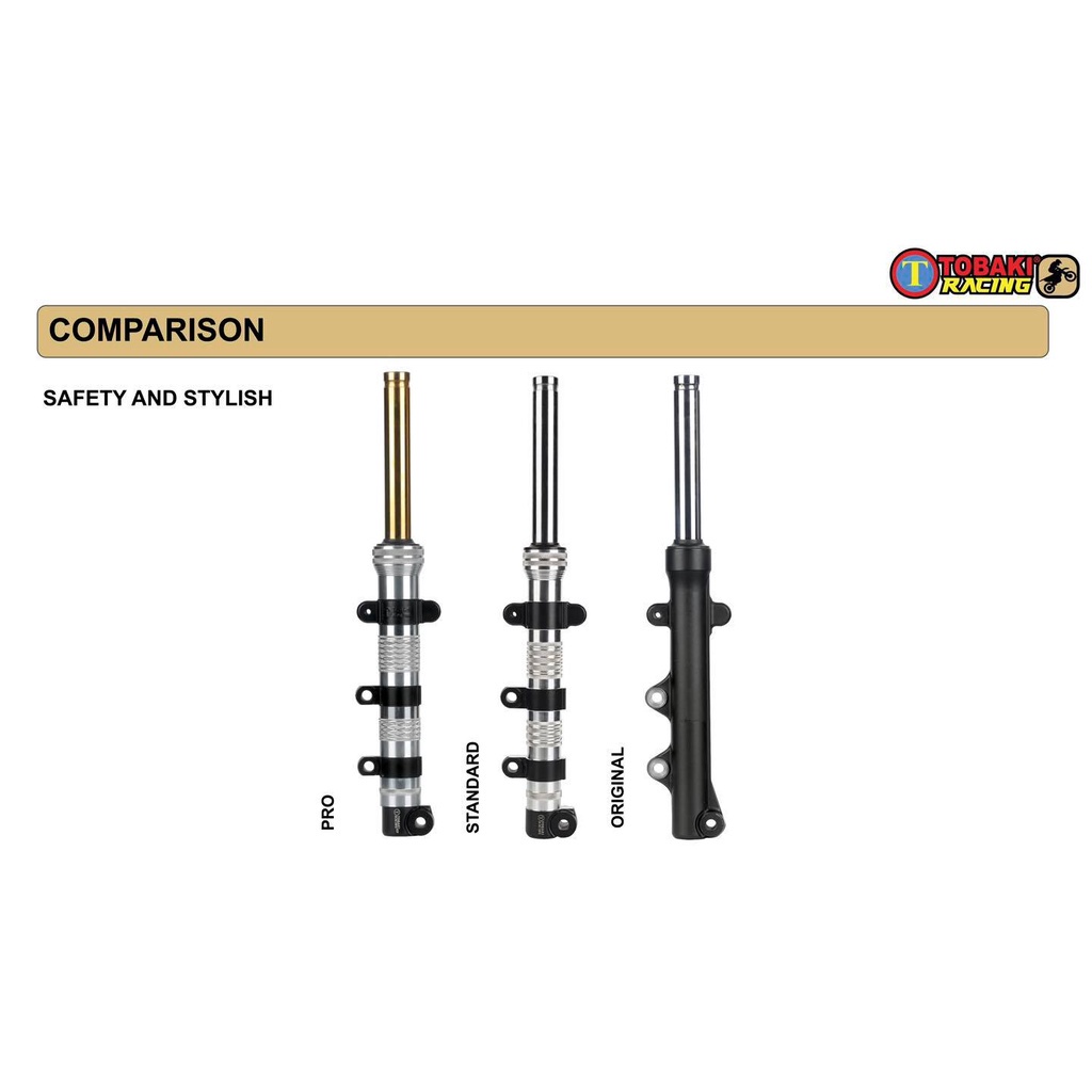 TOBAKI RACING FRONT FORK LAY PRO Y15ZR Y16ZR Y16 Y15 LC135 LC 135 V1-V7 ...