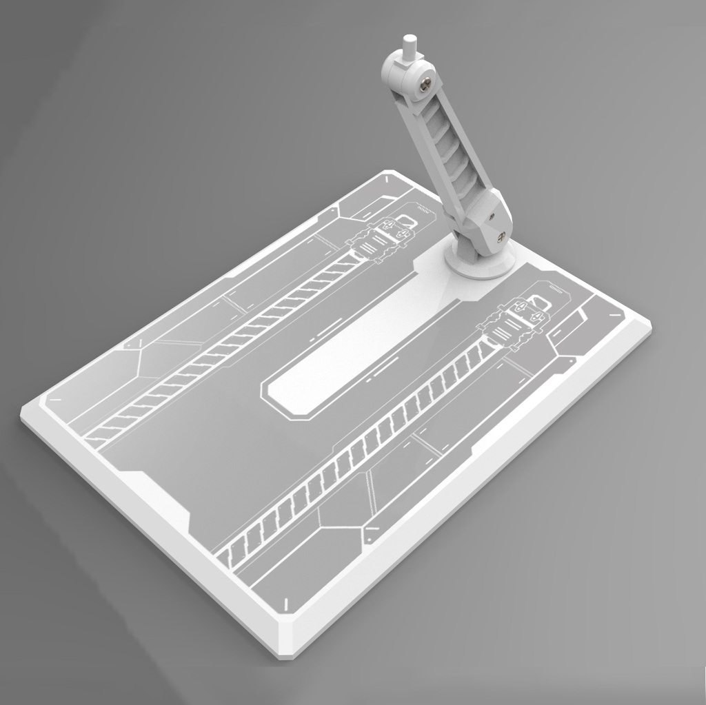 (DDB Corgi) Action Base - 1/144 HG RG Display Stand Witch Mercury Nu ...