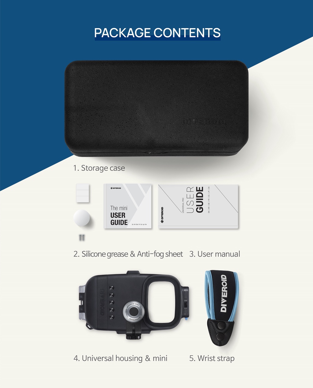 Diveroid Universal Pro Underwater Phone Case Dive Computer for Scuba ...