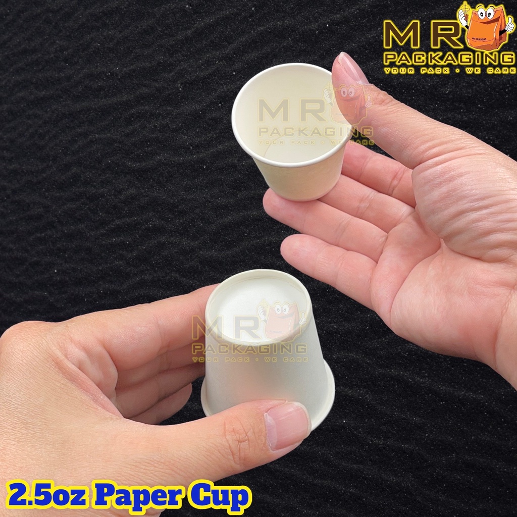 2.5oz White Paper Cup ( 100pcs± ) Paper Sampling Cup Sample Cup Paper ...