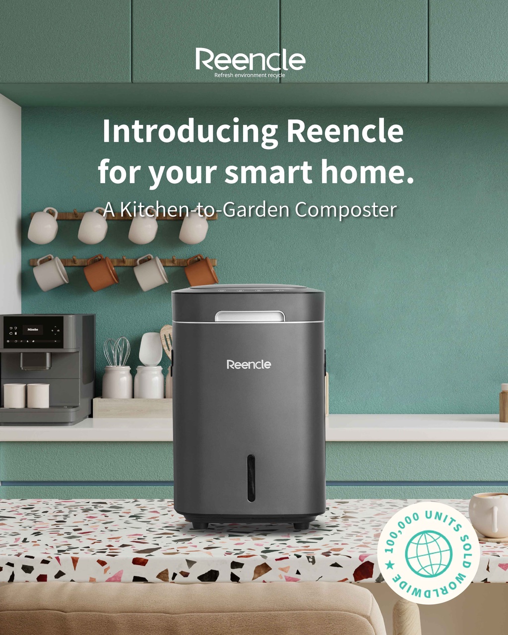 Reencle - Indoor Food Waste Composter | Compost within 2-24 hours ...