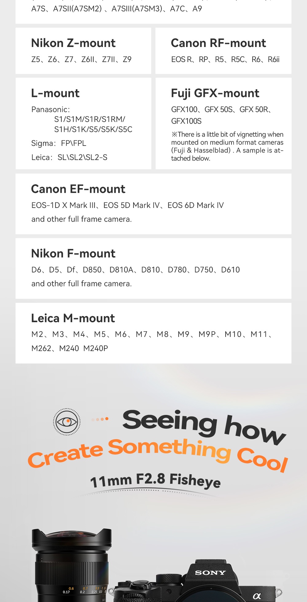 TTartisan 11mm F2.8 Professional Recording Camera Lens Full Frame for Leica M Sony E Nikon Z ...