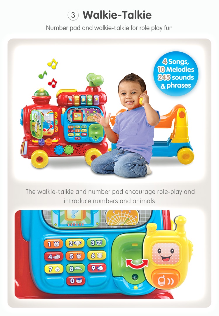 VTech 4 in 1 Ultimate Alphabet Train Ride-on Toys Learning kids toy 1 2 ...