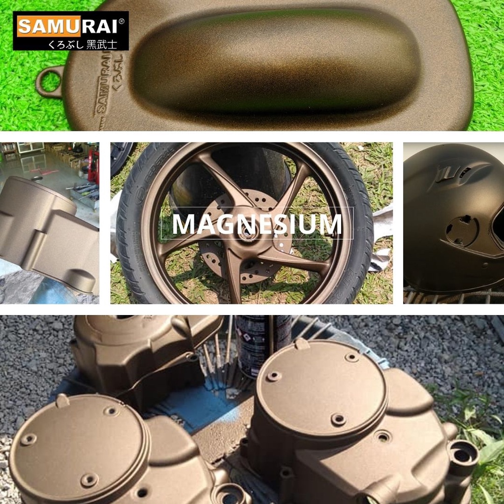 SAMURAI Spray Paint ENGINE PART - EP41 Bronze / EP876 Magnesium 400ml ...