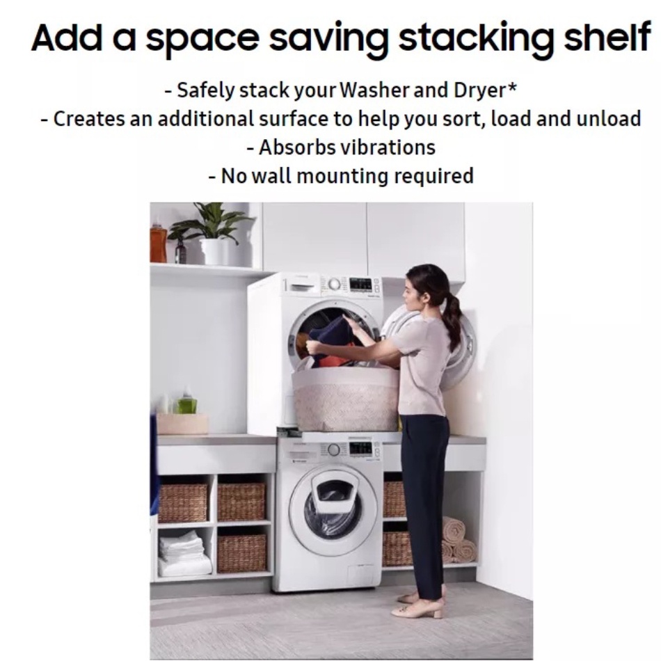 Samsung Laundry Stacking Kit | SKK-DF SKK-UR SK-DH DV80TA220AE/FQ (for ...