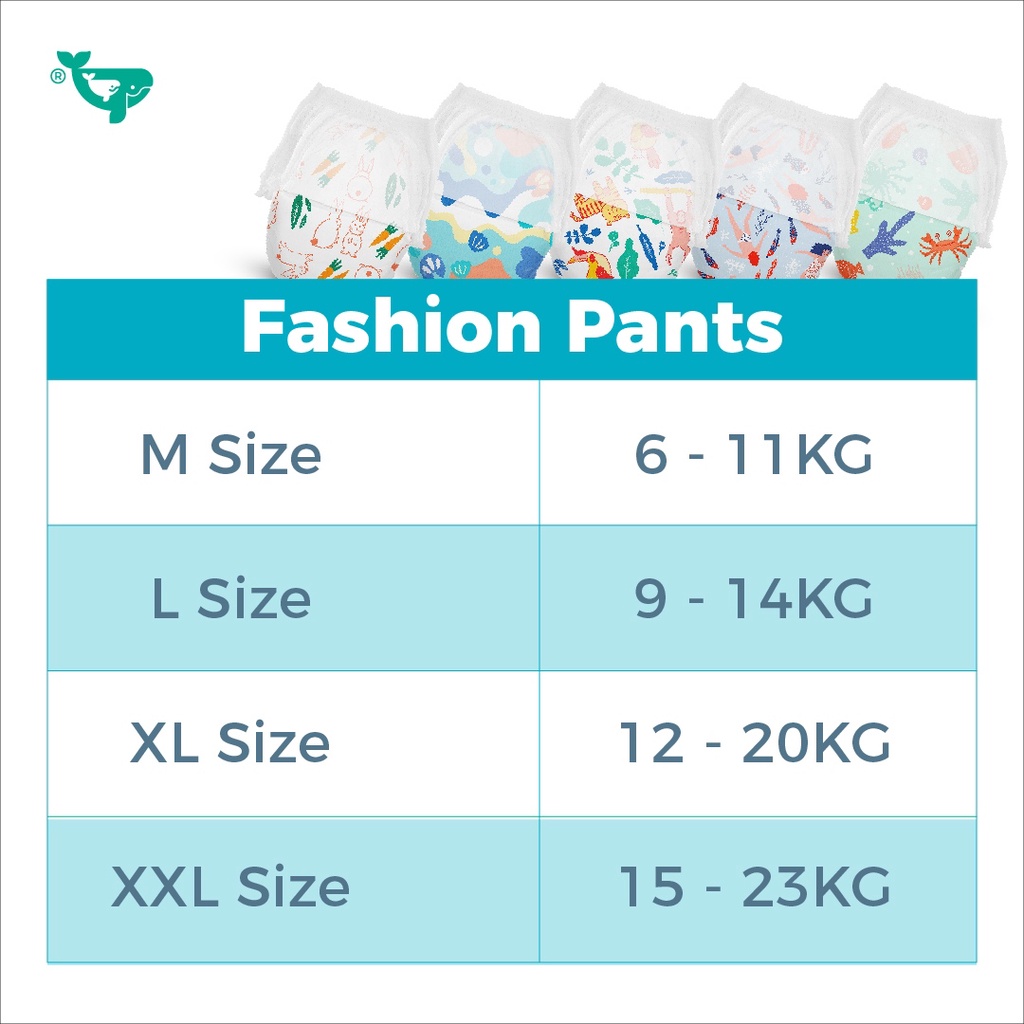 Offspring FASHION PANTS Diapers (Size M L XL XXL) | Shopee Malaysia