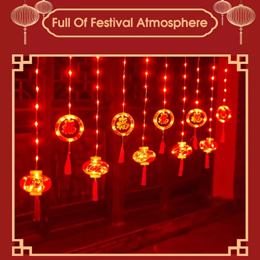 Warmtaste Chinese New Year Decoration CNY 2025 LED Lantern Light ...