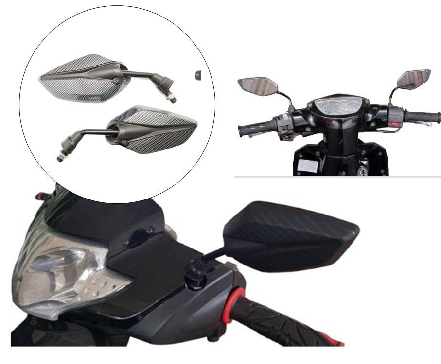 Side Mirror YAMAHA HONDA CARBON Y15 LC135 RS150 EX5 WAVE KRISS DASH NVX ...