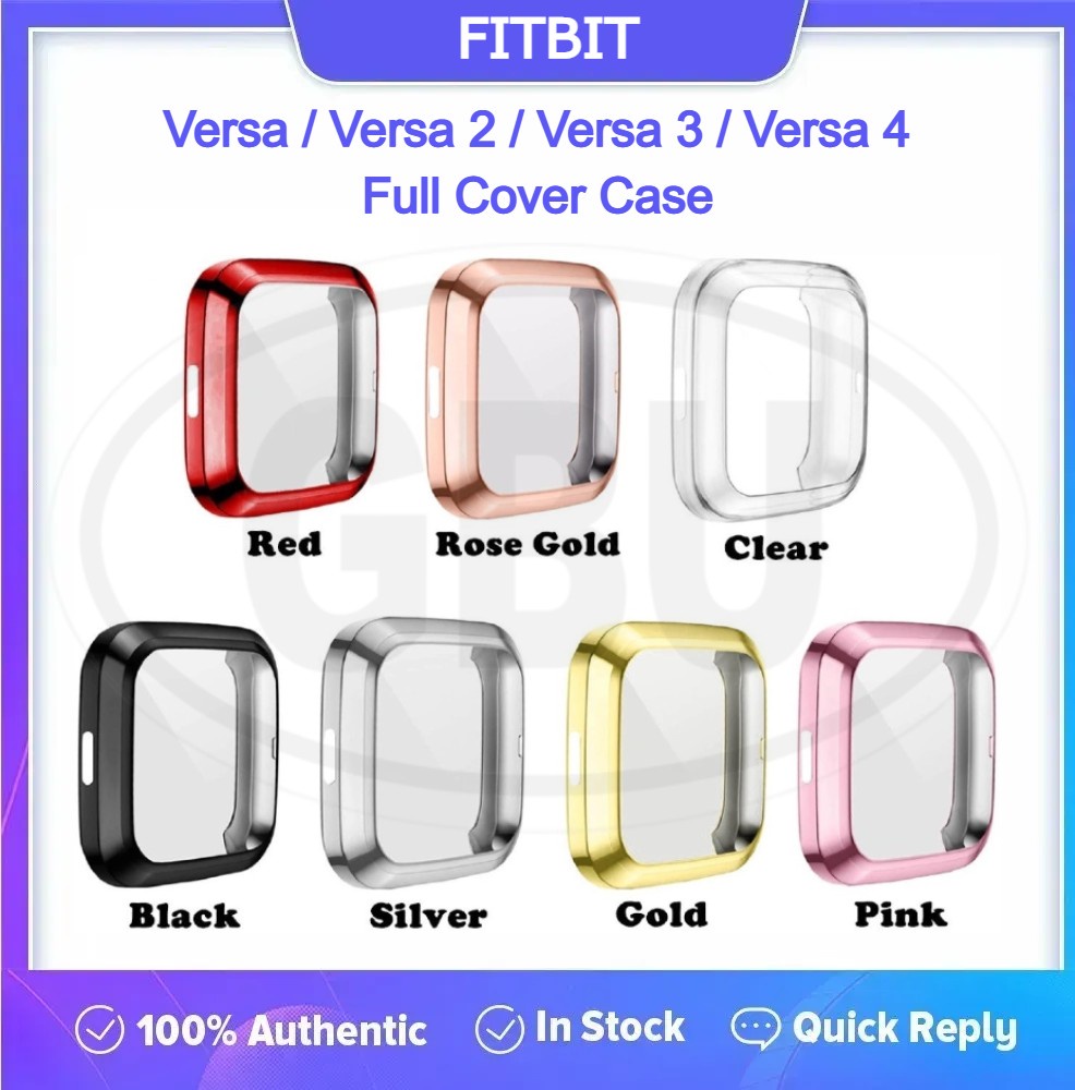 Fitbit Versa / Versa 2 / Versa 3 / Versa 4 Sarung Full TPU Built‑in ...