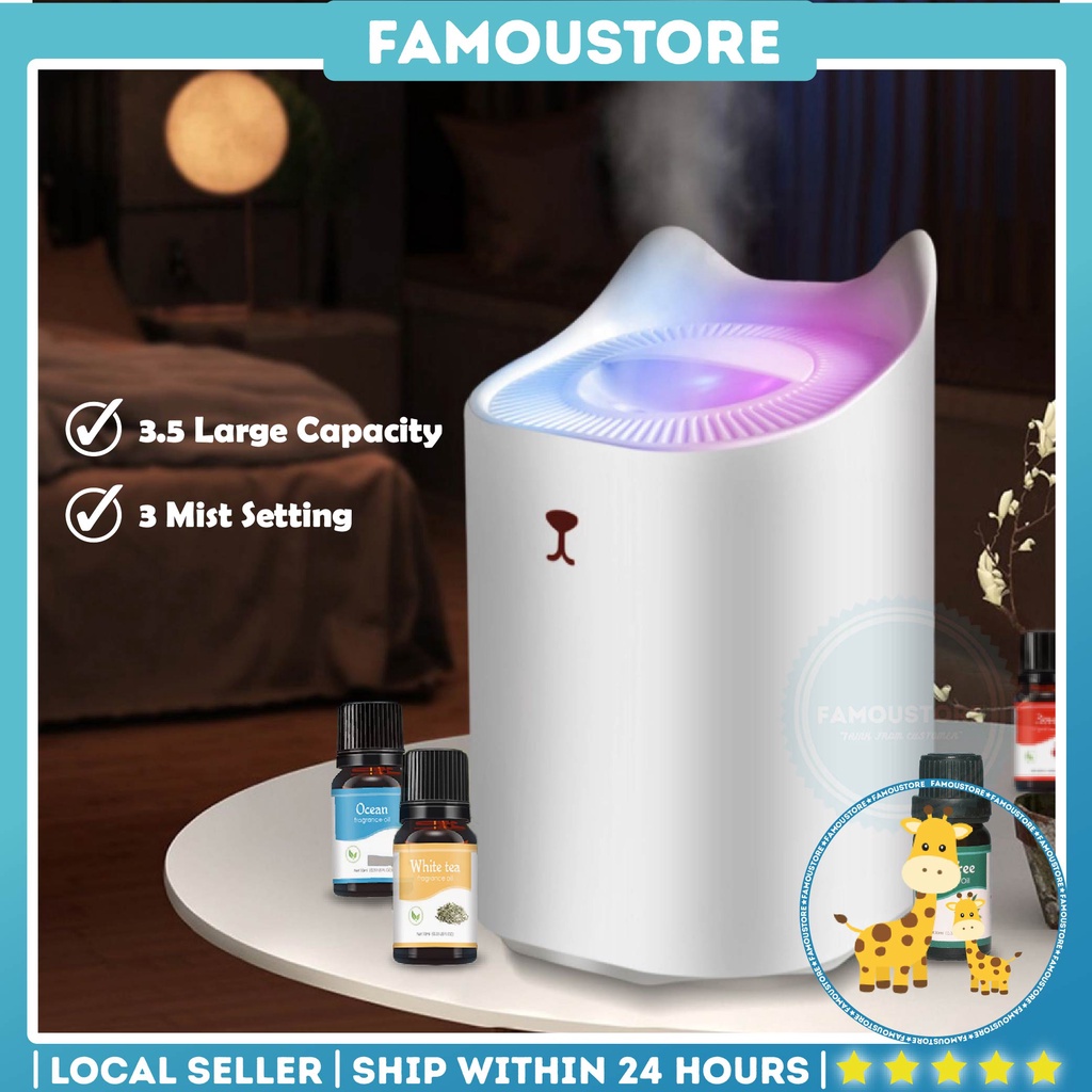 USB Air Humidifier Aroma Essential Oil Diffuser For Home Office ...