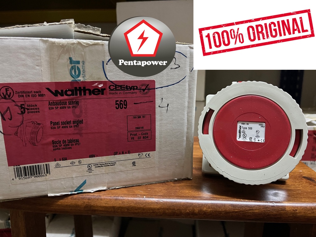 WALTHER 569 PANEL ANGLED SOCKET 63A 3P+N+E IP67 | Shopee Malaysia