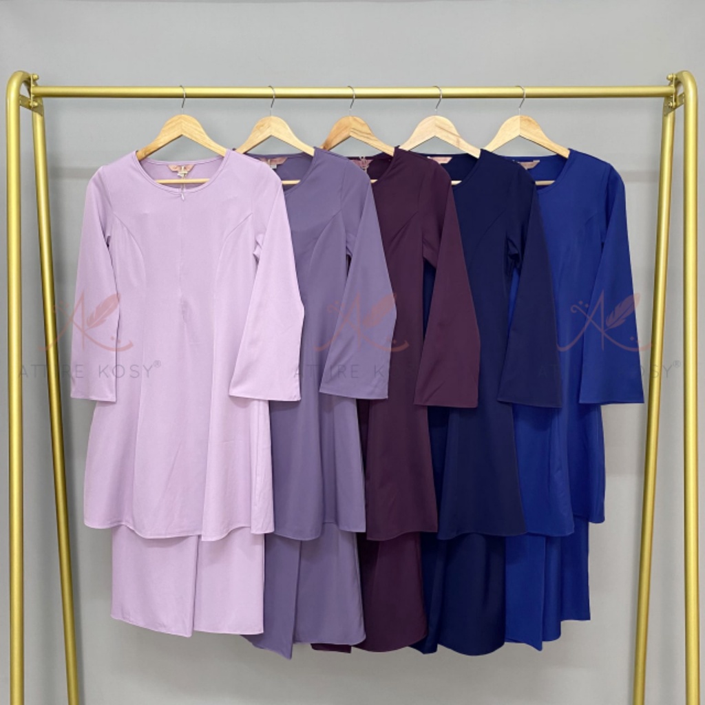 OFFER‼️ SIZE 32-60 BAJU KURUNG RIAU PLAIN PURPLE SOFTPURPLE GRAPEPURLE ...